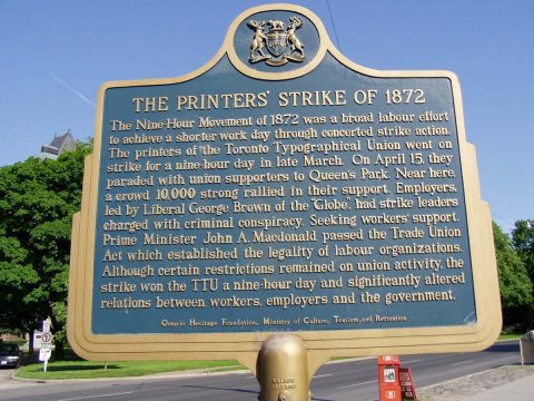 Early History of the Labour Movement in Canada | GPMC Canada